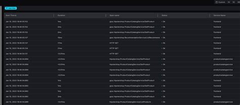 🐞 Duration And Status Columns Are Too Big · Issue 1099 · Teletrace
