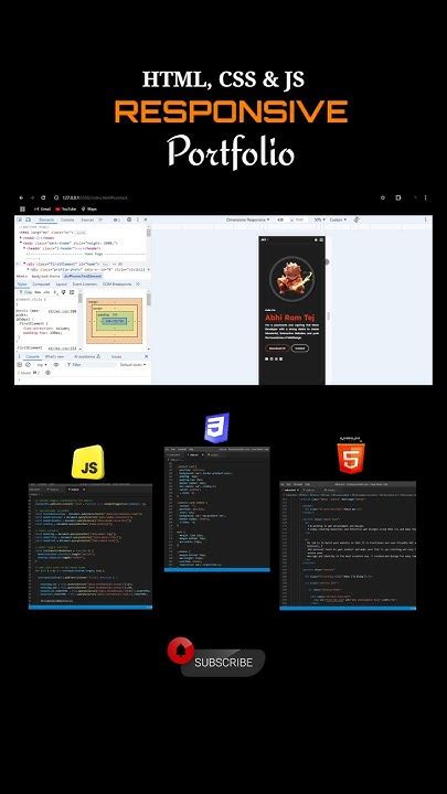 Responsive Portfolio Webdesign Webdevelopment Responsivedesign Html Css Javascript