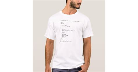 Quicksort Algorithm T Shirt Zazzle