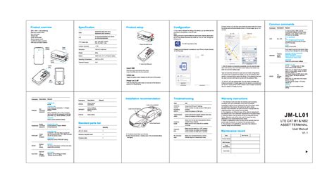Concox Jm Ll01 Lte Cat M1 And Nb2 Asset Terminal User Manual