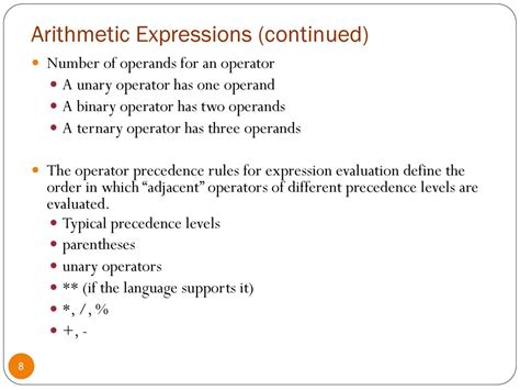 Chapter 7 Expressions And Assignment Statements Ppt Download