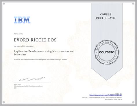 Evord Riccie On Linkedin Microservices Serverless Ibm Fullstackdeveloper Coursera