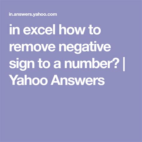 How To Remove Negative Values From A Column In Excel Free Printable Worksheet
