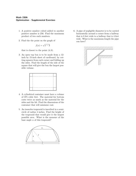 math 150a optimization supplemental exercises 1 a positive