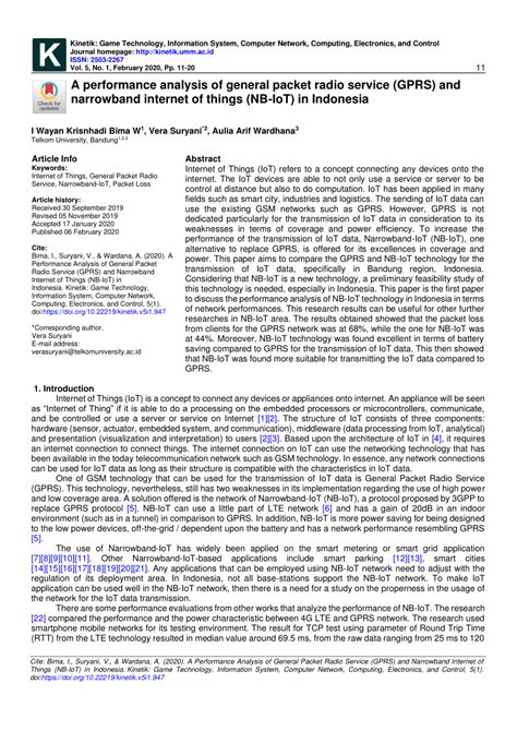 Pdf A Performance Analysis Of General Packet Radio Service Gprs And Narrowband Internet Of