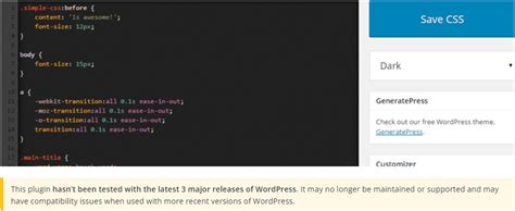 best wordpress custom css code adding plugins