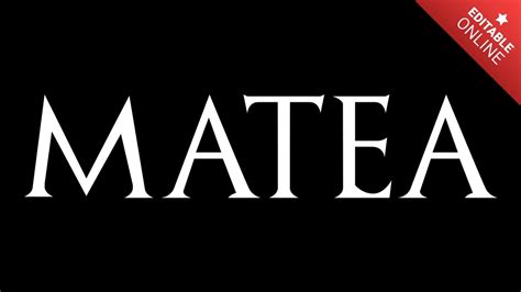 Matea Game Of Thrones Font Text Effect Generator