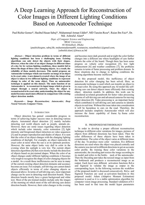 Pdf A Deep Learning Approach For Reconstruction Of Color Images In