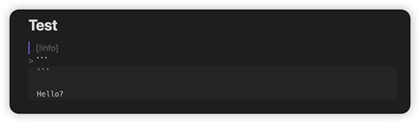 Issues In Using Callout With Code Blocks Bug Graveyard Obsidian Forum