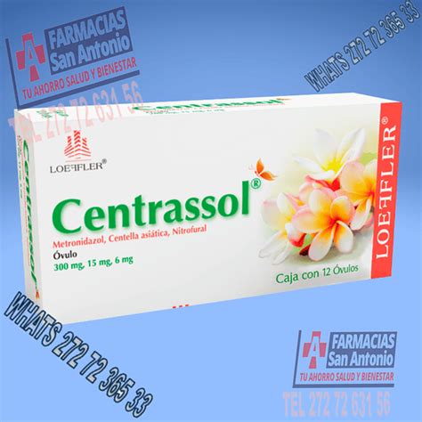 Metronidazol Centella Asiática Nitrofural 300 15 6 Mg 12 óvu