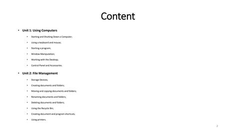 SOLUTION Unit Using Computers And File Management Studypool