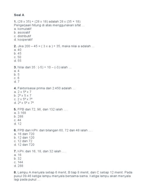 Soal Math Pdf