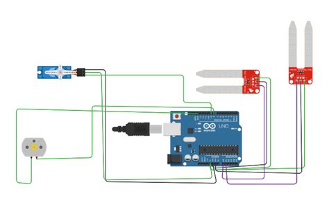 Circuit Design Smart Irrigation Tinkercad