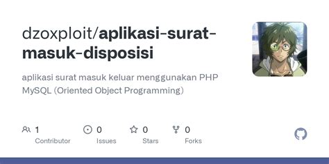 Github Dzoxploitaplikasi Surat Masuk Disposisi Aplikasi Surat Masuk Keluar Menggunakan Php