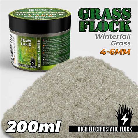 Static Grass Flock 4 6mm Winterfall Grass 200 Ml Gsw