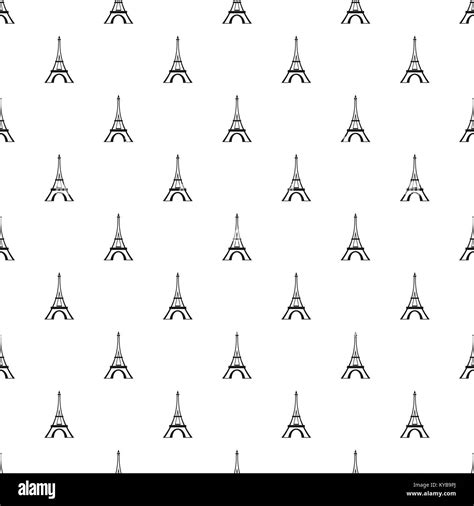 Eiffel Tower Pattern Vector Stock Vector Image Art Alamy