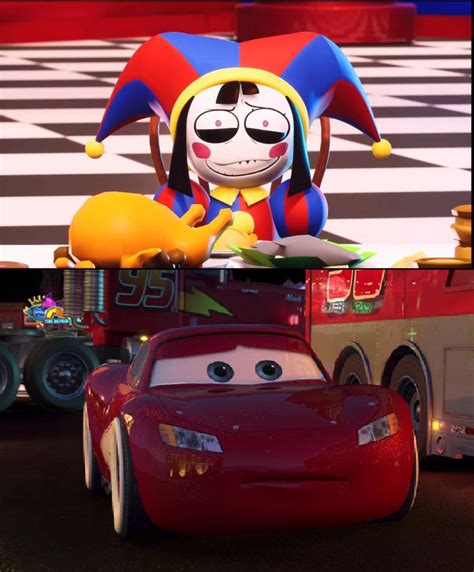 Lightning Mcqueen Feels Sorry For Pomni By Inkagamesandfnf2007 On