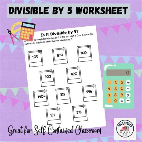Divisibility Rules Worksheet