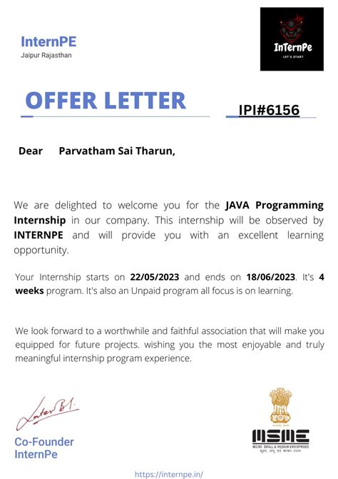 Parvatham Sai Tharun On Linkedin Work Share Grateful Learning Intern Linkedincreator 26