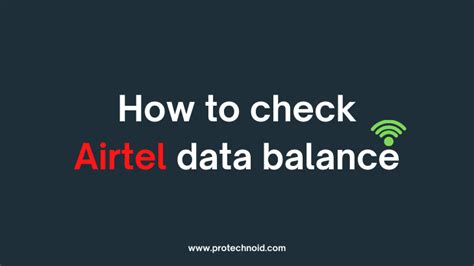 How To Check Airtel Data Balance Protechnoid