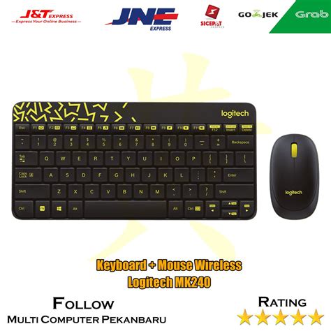 Jual Keyboard Mouse Wireless Logitech Mk240 K M Wireless Logitech Mk 240 Shopee Indonesia