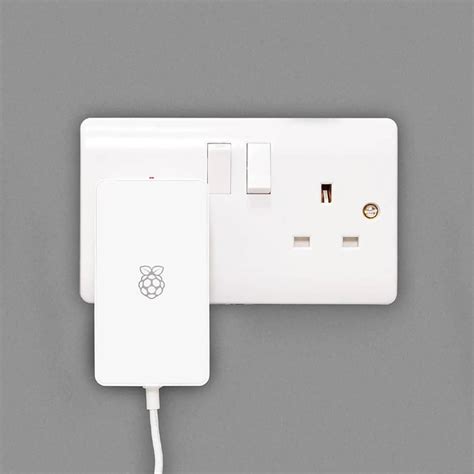 Original White Raspberry Pi Build Hat Power Supply 8vdc 6a 5 5 2 1mm