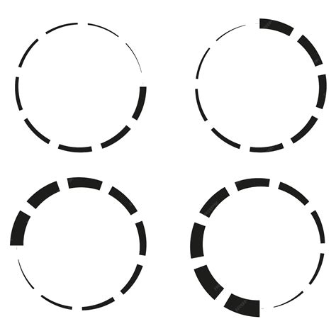 premium vector progress steps phases indicator circle circular