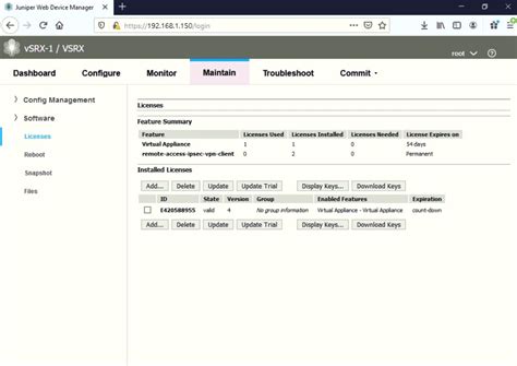 My Cybersecurity Journal Run Juniper Networks Vsrx Firewall In Vmware Workstation