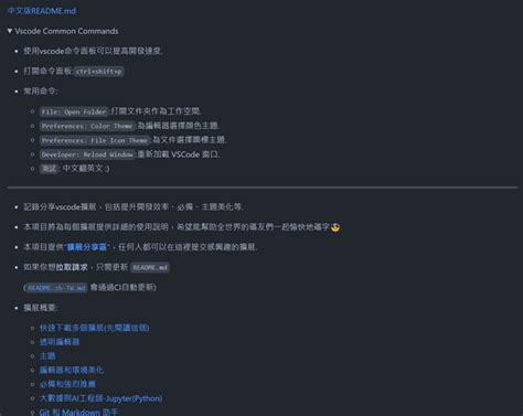a github action to auto generate readme of different languages version