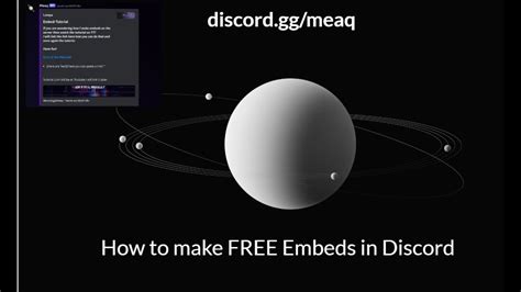 How To Make Embeds In Discord Free Youtube