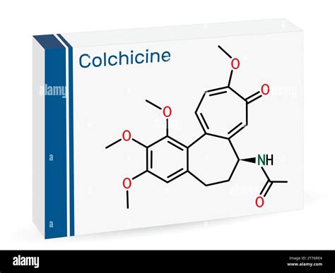 Colchicine Molecule It Is Alkaloid With Anti Gout And Anti