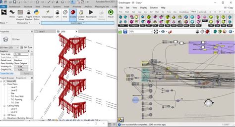 Revit Architecture Rhinoinside Grasshopper Grasshopper3d