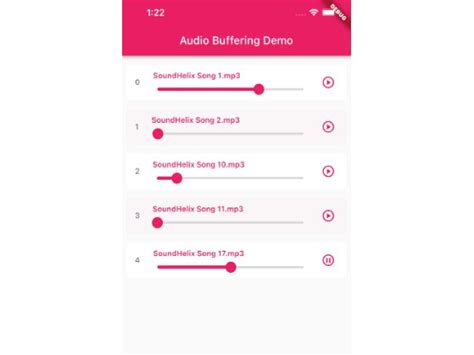 A Flutter App Showing How Audio Files Can Be Downloaded In Chunks