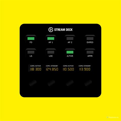 Flight Panels Fenix A320 Stream Deck Autopilot Panel For Microsoft