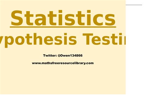 edexcel as level chapter 7 hypothesis testing powerpoint maths