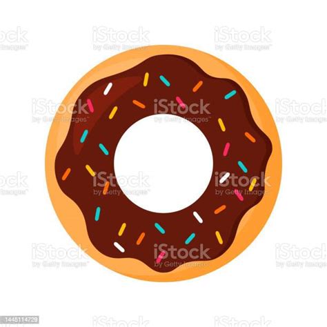 만화 애니메이션 벡터 일러스트레이션에 스프링클이 있는 도넛 건강에 좋지 않은 음식에 대한 스톡 벡터 아트 및 기타 이미지 건강에 좋지 않은 음식 귀여운 다중 색상
