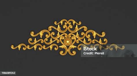 고급 석고 장식 요소 벽 컨셉 치장 벽토 인테리어 건축 패턴 3d 일러스트레이션 3d 렌더링 0명에 대한 스톡 사진 및 기타 이미지 Istock