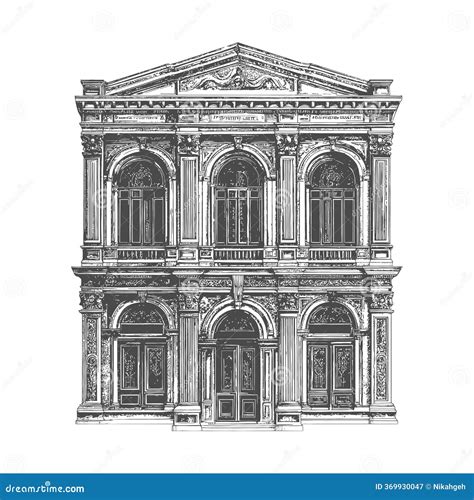 Elegant Classical Columns Supporting A Marble Structure In A Grand