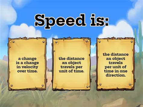 Speed Velocity And Acceleration Review 2 Quiz