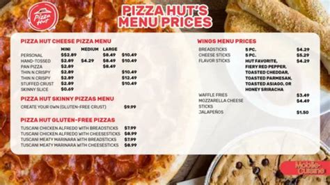 Pizza Hut Specials Menu Pizza Hut Menu