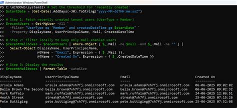 List Recently Created Mailboxes In M365 With Powershell
