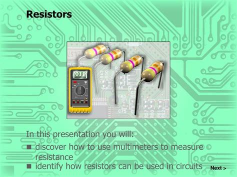 PPT Resistors PowerPoint Presentation Free Download ID