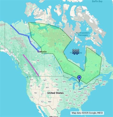 Physical Map Of Canada Canadian Shield