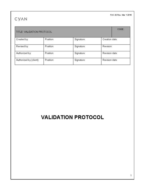 Validation Format Pdf