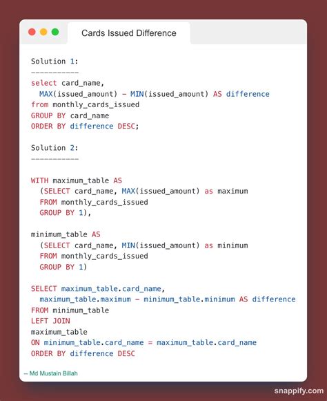 Sql Interview Data Datascience Dataanalysis Machinelearning Md Mustain Billah