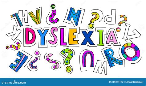 Dysgraphia Word Cloud Collage Education Concept Royalty Free Stock