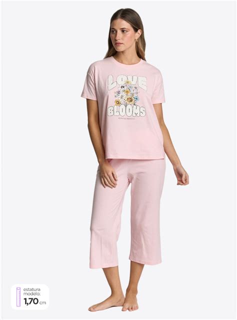 Ripley Pijama Index Manga Corta Capri