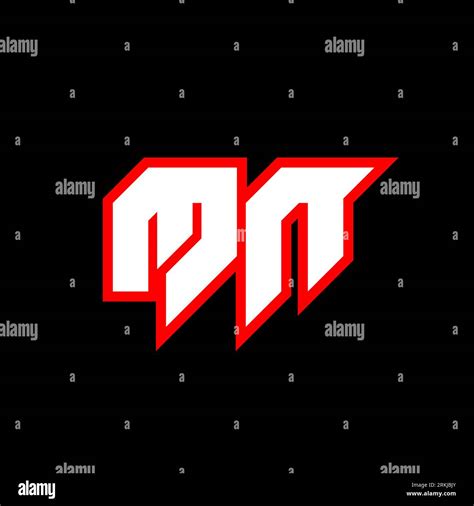 Mn Logo Design Initial Mn Letter Design With Sci Fi Style Mn Logo For Game Esport Technology