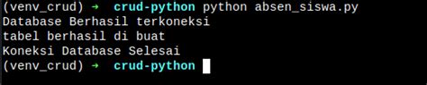 Membuat Crud Menggunakan Python Pesona Informatika