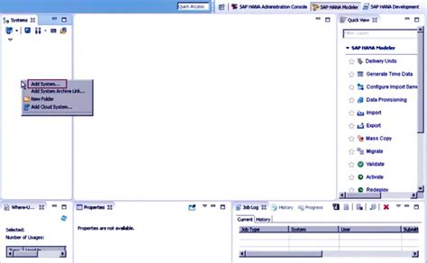 Sap Hana Studio Administration Console Add Schema Table User Dataflair